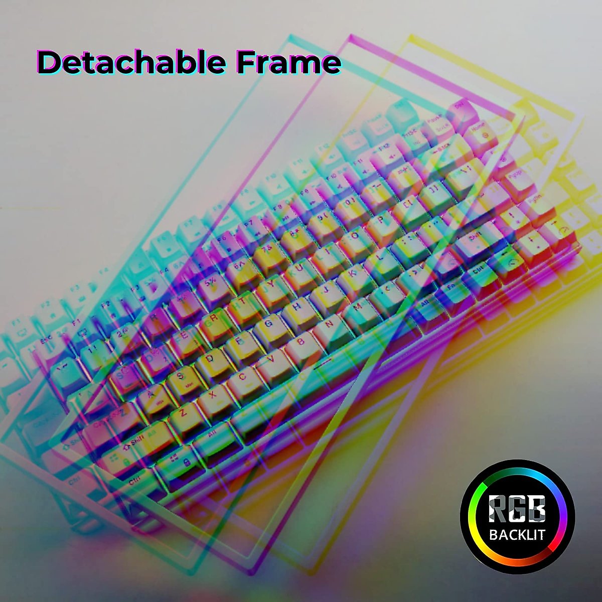 RK ROYAL KLUDGE RK84 Wired RGB 75% Hot Swappable Mechanical Keyboard, 84 Keys Tenkeyless TKL Gaming Keyboard w/Programmable Software and High-Capacity Battery, RK Blue Switch