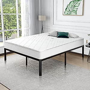 Airdown Platform Bed Frame California King No Box Spring Needed, 14 Inch Tall Metal Platform with Storage, Heavy Duty Cal King Bed Frame with Steel Slat Support, Tool-Free Easy Assembly, Noise-Free