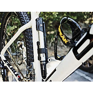 Topeak Mini Morph Bike Pump , Silver, Black, 26 x 5 x 2.8 cm / 10.2” x 2.0” x 1.1”