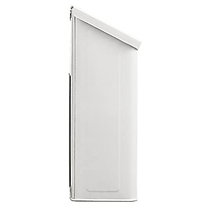 MOUNT DELECTABLE Magnetic Lint Bin for Laundry Room, Wall Mounted Lint Box Holder Trash Can with Lid for Dryer, Lint Basket for Laundry Room, Farmhouse Style Laundry Storage and Organization