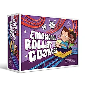 Emotional Rollercoaster | Anger Management Board Game For Kids & Families | Therapy Learning Resources | Anger Control Card Game | Emotion Board Games Games For Kids ages 4-8 -12 | Social Emotional