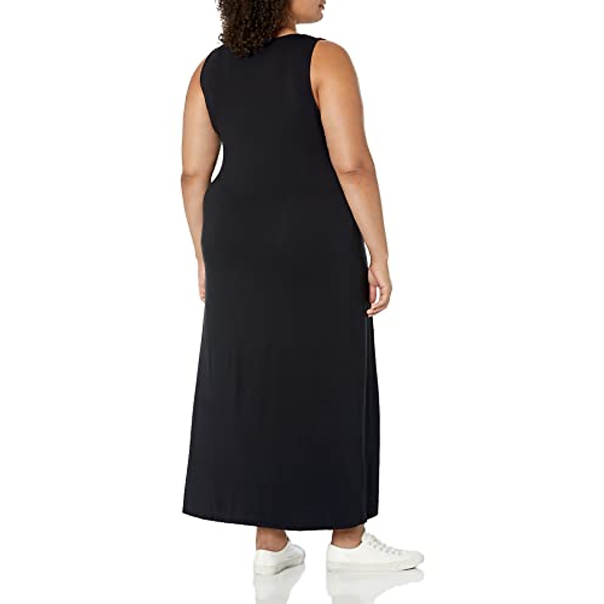 Amazon Essentials Women's Tank Maxi Dress, Black, Small
