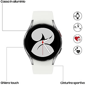 SAMSUNG Galaxy Watch 4 40mm Smartwatch with ECG Monitor Tracker for Health, Fitness, Running, Sleep Cycles, GPS Fall Detection, Bluetooth, US Version, SM-R860NZSAXAA, Silver