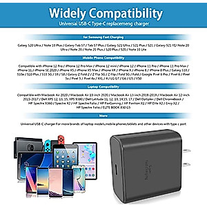 USB C Charger for Samsung Fast Charger Type C,45W USB-C Super Fast Charging Wall Charger for Samsung Galaxy S22 S23 S23+ S20 S21 Ultra /Note20/note10,Galaxy Z Fold 4 5G, Z Flip 4 5G, Fold Z3, Tab S7FE