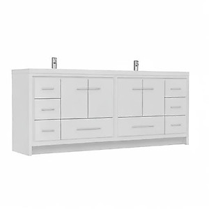 Alya Bath Sortino Bathrrom Vanity, White