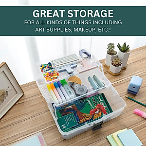 Tiered Storage Box with 3 Shelves