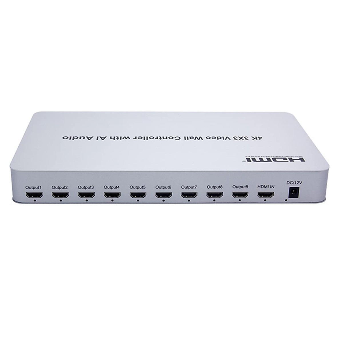 4K HDMI 3x3 Video Wall Controller with Al Audio | 9 Channels | HDMI 1.4, HDCP1.4 | 1 HDMI Input & 9 Outputs | 15 Display Modes - 1x2, 1x3, 1x4, 2x1, 2x2, 2x3, 2x4, 3x1, 3x2, 3x3, 4x1, 4x2