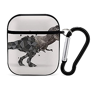 Airpods Case Dinosaur Illustration Airpod Hard Case Cover Headphone Cases for Apple Airpods1 Airpods2