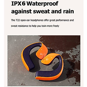 Wireless Over Open Ear Earbuds with Earhooks Wireless Bone Conduction Headphones Head Set Bluetooth Bone Conduction Headset Earbuds Induction Earphones Bone Conducting Open Ear Headphones Outer Ear