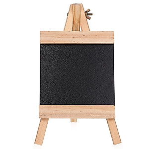 Easel for Kids Tabletop Easels for Painting Table Top Easel Blackboard for Kids Signs for Home Decor Chalk Board Sign Small Chalk Board Menu Board Wood Mini Child Dessert Table