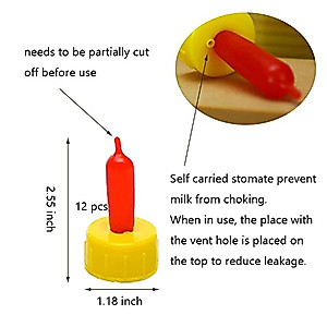 WoYous Goat Nipple and Bottles Set, 12 Pieces Small Animal Milk Drink Pritchard Nipple 2 Pieces 400 ml Lamb Feeding Bottle Kit for Feeding Sheep Goat Lamb Puppy (White 12)