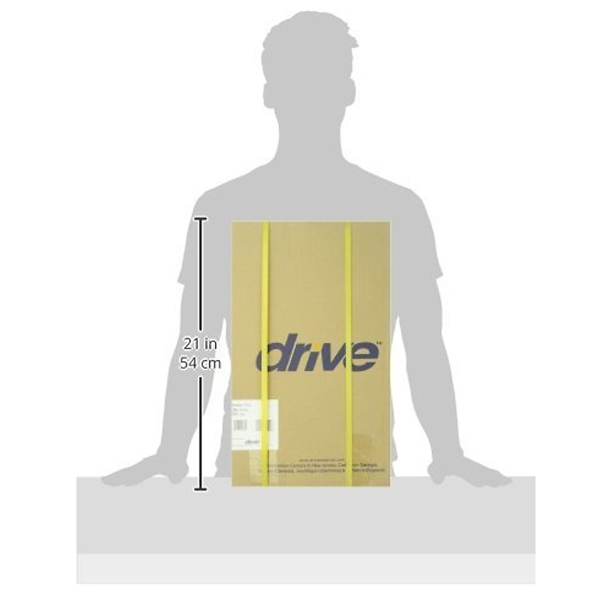 Drive Medical 10125 Walker Tray with Cup Holders, Gray