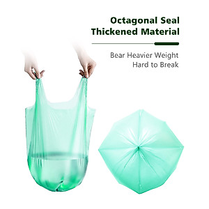 AYOTEE Biodegradable 4 Gallon Compostable Trash Bags, 140 Count, Unscented, 15-23 Liter Capacity, 4-6 Gallon Trash Bags, Suitable For Small Trash Cans, Liners