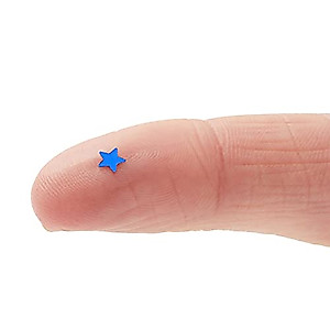 7 Ounces Rainbow Star Confetti for Table, Metallic Glitter Foil for Birthday, Balloons, Arts & Crafts, Wedding (0.1 In)