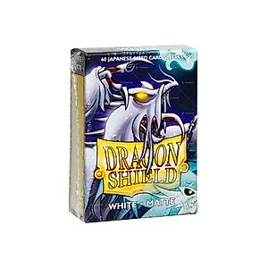 Arcane Tinman Dragon Shield Japanese Size Sleeves – Matte White 60CT - Card Sleeves Smooth & Tough - Compatible with Pokemon, Yugioh, & More– TCG, OCG,8 Inch,ART11105