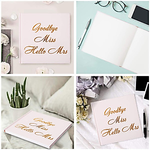 Naler Guest Book Wedding Guest Book Photo Album Hard Cover Book with Rose Gold Foil for Wedding Favors Bridal Shower Games Bachelorette Party Supplies (Pink)