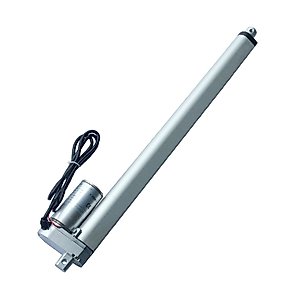 BEMONOC DC Linear Actuator Motor 24V 300mm 12" Stroke 16mm/s Speed 600N 132Lbs Force