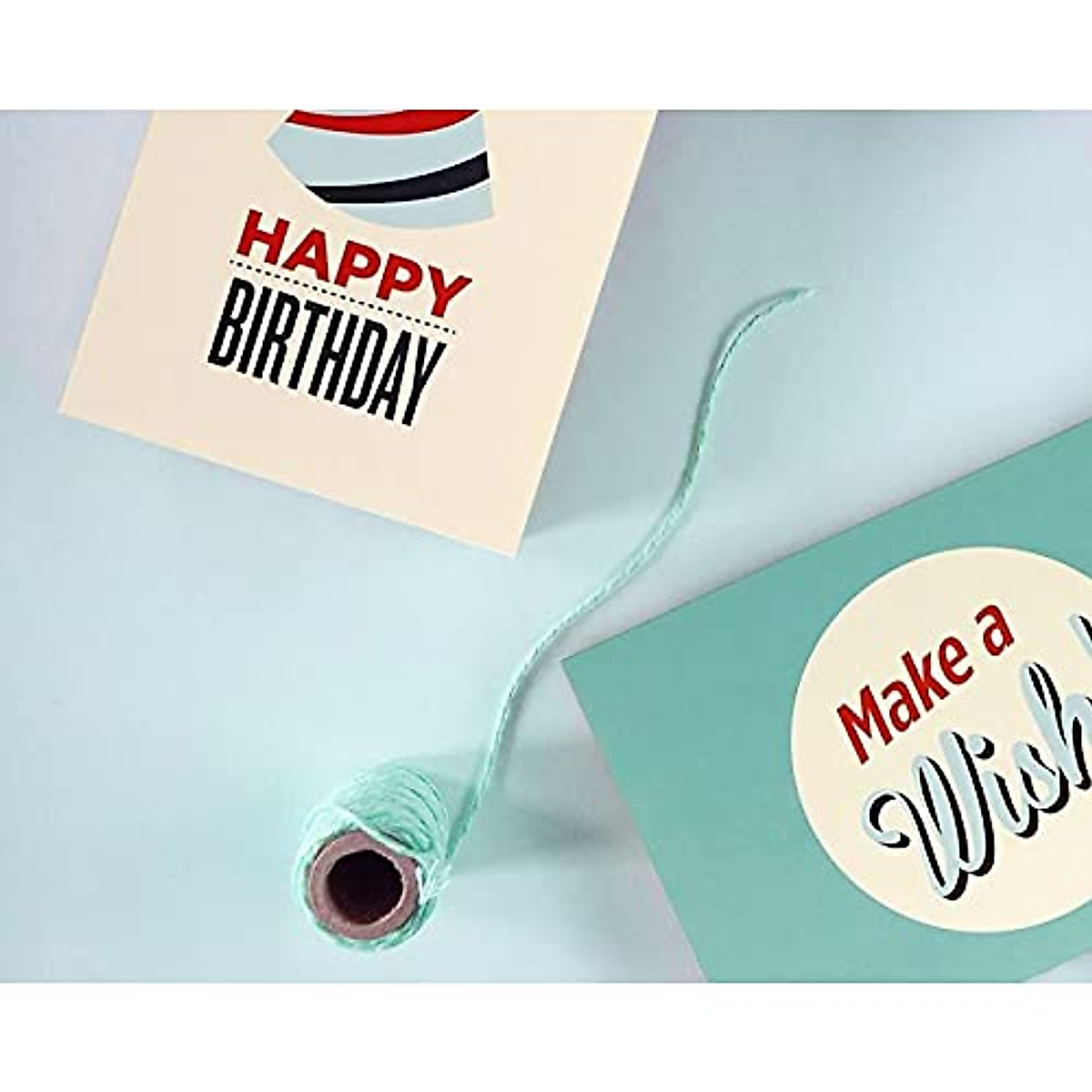 48 Pack Happy Birthday Cards Boxed with Envelopes Bulk, 6 Assorted Blank Retro Party Designs 4x6