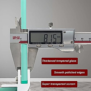 Fire Pit Wind Guard Square, 14 x 14 x 6 Inches Glass Wind Guard for Fire Pit Square