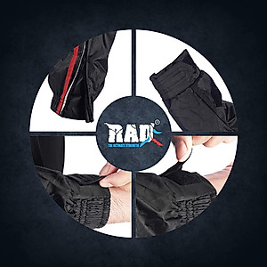 RAD Sauna Suit for men & women weight loss - Workout Sweat Suits with Hood - Fat Burning Suit - Boost Fat Burn (Red, Large)