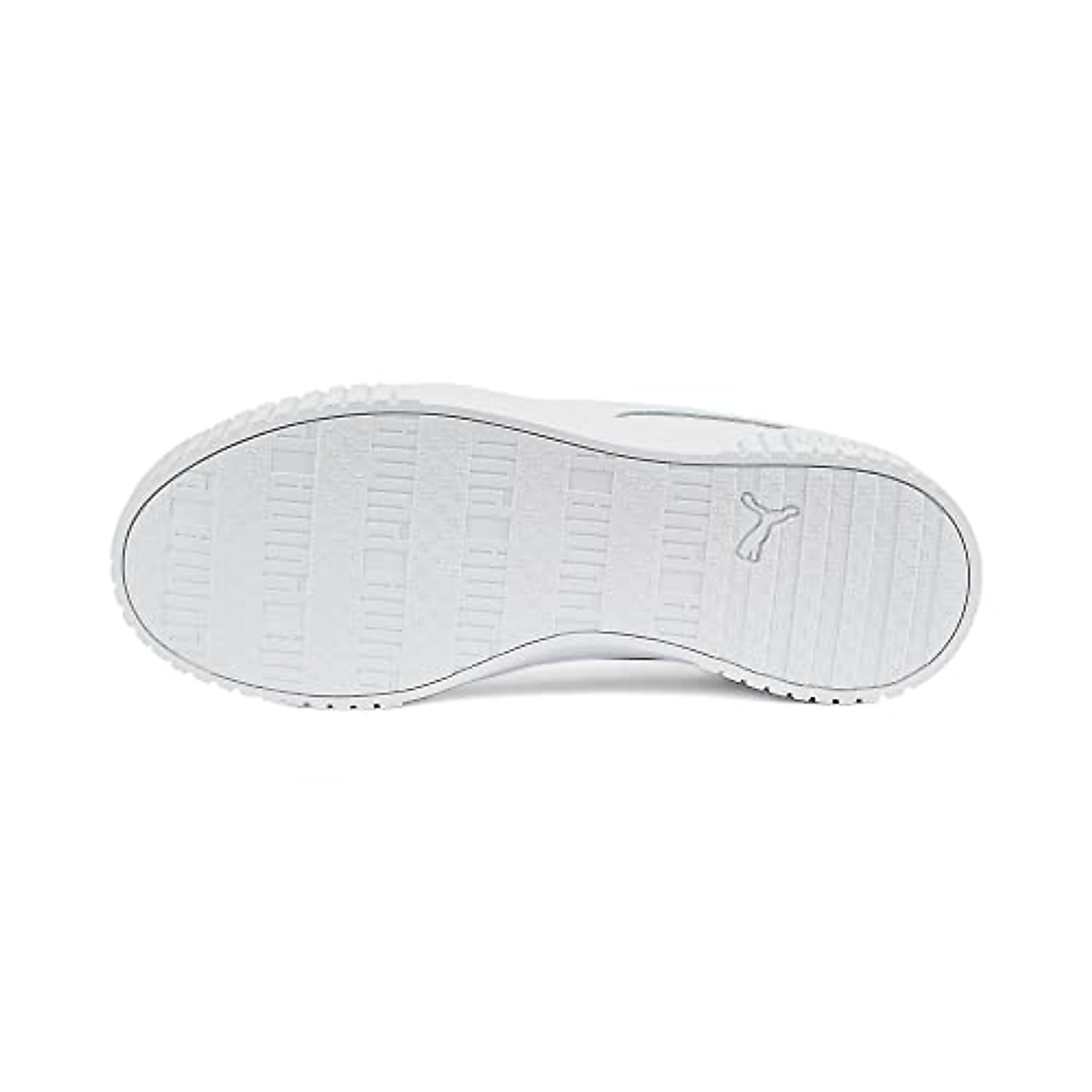 PUMA Womens Carina 2.0 Sneaker, PUMA Womens White-PUMA Womens White-PUMA Womens Silver, 10