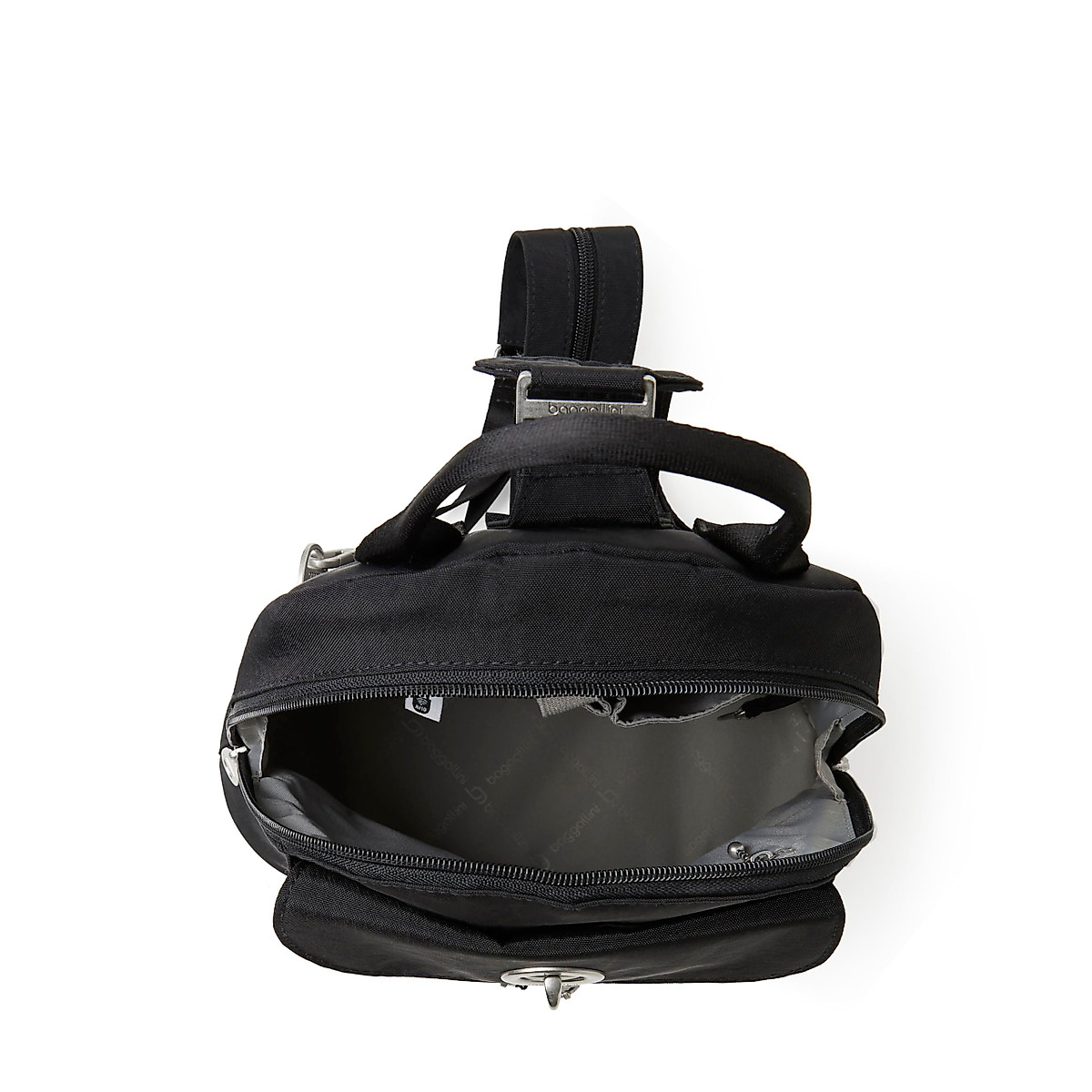 Baggallini womens Naples Convertible Backpack, Black, One Size US