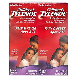 Children's Tylenol - 4 oz - 4 pk(Grape Splash Flavor)