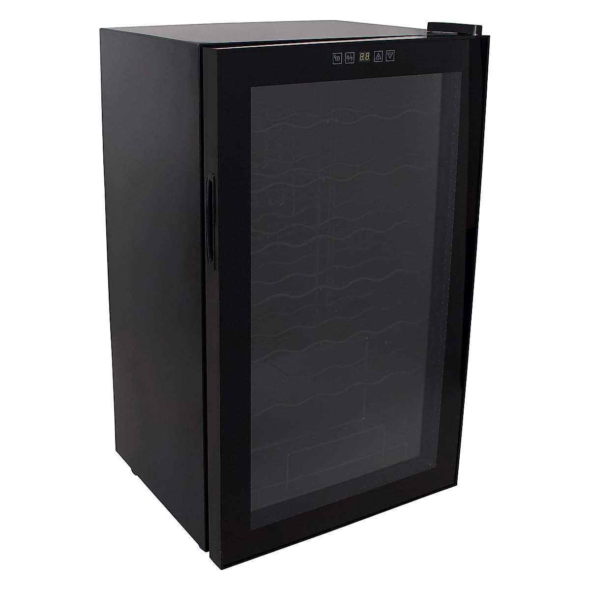 Magic Cool MCWC34SI Wine Cooler Refrigerator, 34-Bottle, Metallic