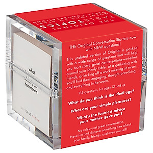 TableTopics - The Original - Conversation Starter Cards - 135 Questions to Break the Ice & Build Connection with Friends, Family, Workmates at Home, Parties, & Meetings