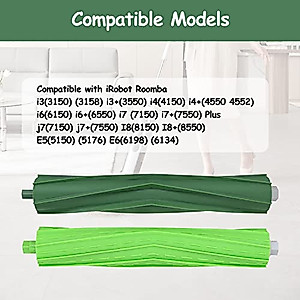 ROBBEAR 1 Set Replacement Roller Brushes Compatible with iRobot Roomba J & I & E Series J7 J7+ i3 i3+ i4 i4+ i6 i6+ i7 i7+ i8 i8+Plus E5 E6 Robotics Vacuum Cleaner Accessories Replacement Parts