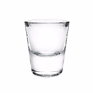 BARCONIC 1 oz Thick Base Clear Shot Glass (Pack of 12)