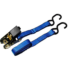 Everest Premium Ratchet Tie Down – 1 PK – 1 IN – 15 FT – 500 LBS Working Load – 1500 LBS Break Strength – Cambuckle Alternative – Cargo Straps Perfect for Moving Appliances, Lawn Equipment and Motorcycles, Pack of 1