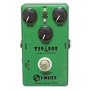 YMUZE Hand-made TS9 TS808 Tube Overdrive Guitar Effect Pedal True Bypass (YMUZE TS9)