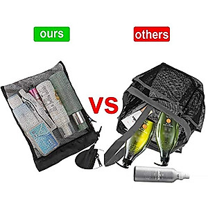 LEEFE Shower Bag Tote, Mesh Shower Caddy Portable Organizer