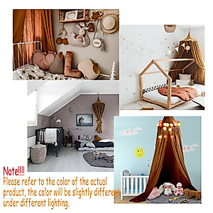 Kid Bed Canopy Baby Bedding Round Dome Bed Canopy Room Decoration, Bed Curtains Kids Play Tent Hanging Tent Net, Bedroom Canopy for Baby Kids Reading Playing Sleeping