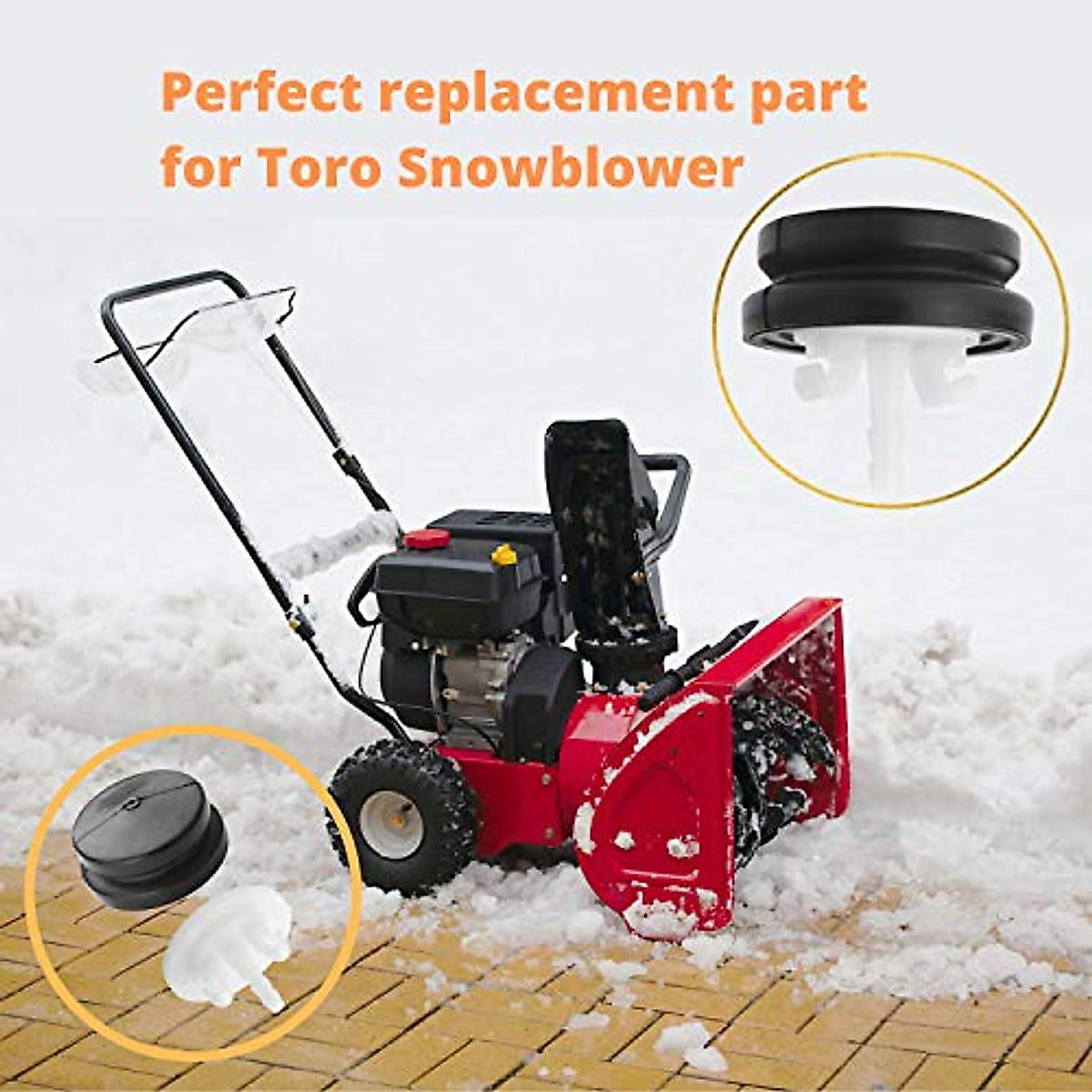 IDEASURE Primer Bulb Fit for Toro Snowblower - Primer Bulb Replaces Lawn-Boy 66-7460 and Toro 66-7460, Including Free 5 pcs Plastic Holder