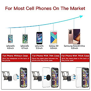 1797 Phone Mount Holder for Toyota RAV4 2019 - 2022 Accessories Magnetic Car Cellphone Cradle for All Smartphone Navigation Black