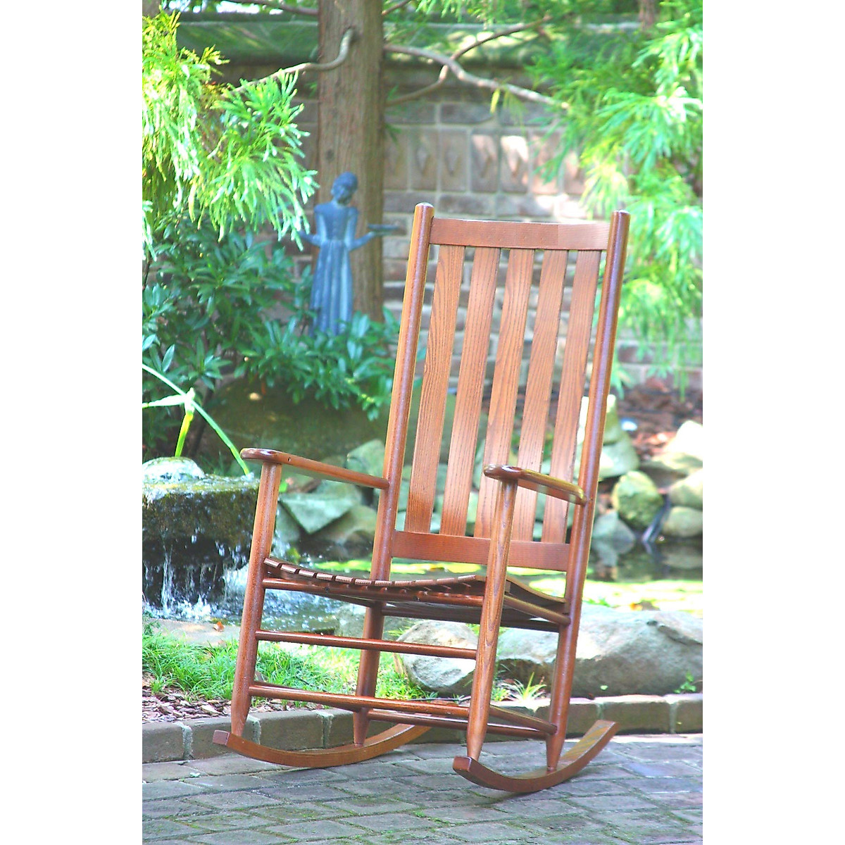 Dixie Seating Asheville Wood Rocking Chair No. 907SRTA Antique White