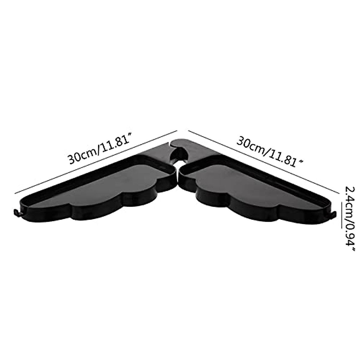 jomgeroz Angle Rotatable Corner Shelf Bathroom Wall Mount Shower Storage Rack Adhesive Organizer