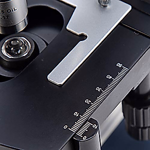 Swift SW350B 40X-2500X Magnification, Siedentopf Binocular Head, Research-Grade Compound Lab Microscope with Wide-Field 10X and 25X Eyepieces, Mechanical Stage, Abbe Condenser (SW350B)