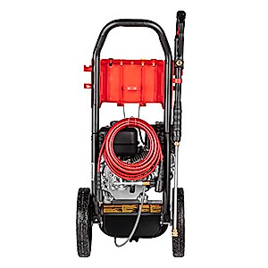 Craftsman CMXGWFN061200 3200 PSI Gas Pressure Washer, 2.4 GPM, Craftsman Engine, Includes Spray Gun and Wand, 4 QC Nozzle Tips, 1/4-in. x 25-ft. Hose, Red