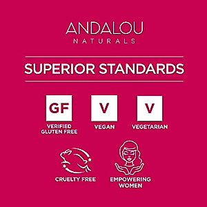 Andalou Naturals Lip Mask 1000 ROSES, Overnight Lip Sleeping Mask for Dry, Chapped Lips, Plumping, Hydrating & Soothing Lip Balm with Alpine Rose Stem Cells, Vegan & Cruelty-Free, 0.42 Oz