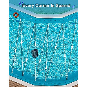 DANKARI Cordless Pool Robot Vacuum, Rechargeable Robotic Pool Cleaner for Above Ground & In-Ground Swimming Flat Pools