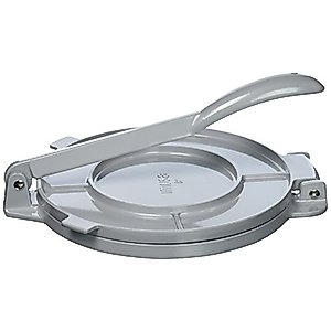 IMUSA USA 8-in. Aluminum Tortilla Press, 8 Inch, Silver