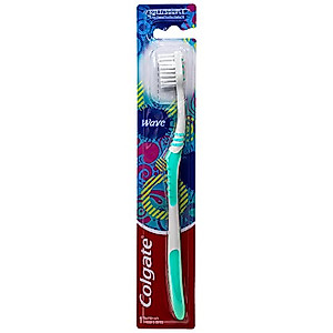 Colgate Wave Toothbrush, Ultra Compact , Soft (Colors Vary) - Pack of 6