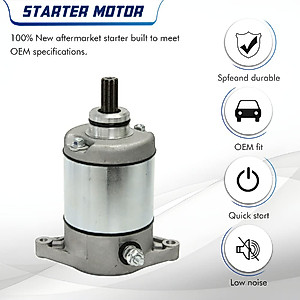 Starter Motor Compatible with Arctic Cat ATV Suzuki ATV400 LT-A400F LT-A400FC with Replace 3545-016 3545016 31100-38F00 3313-719 3110038F00