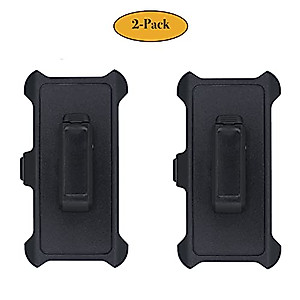 Caseium iPhone 13 & iPhone 13 Pro Replacement Belt Clip for OtterBox Defender Series Case | 2-Pack Swivel Belt Clip Holder for Apple iPhone 13, 13 Pro (Belt Clip Holster ONLY – Case NOT Included)