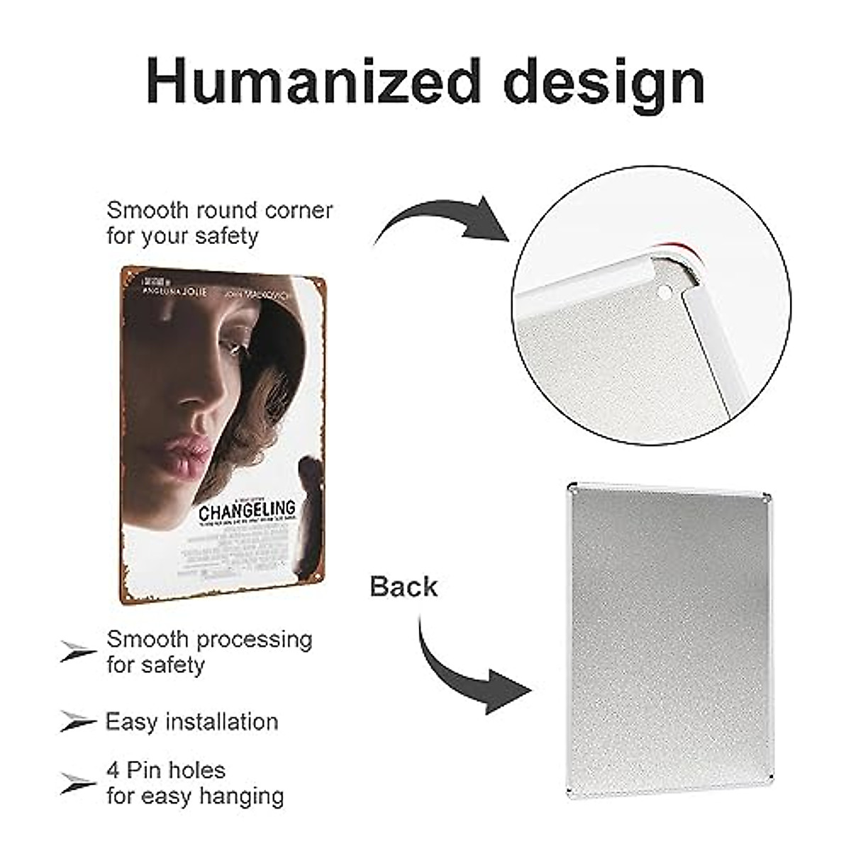 Changeling Cafe bar Home Wall Art Decoration Poster Retro Vintage Metal Tin Sign 8x12 Inches