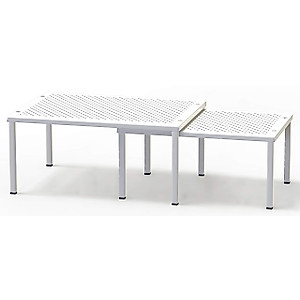 SimpleHouseware Expandable Stackable Kitchen Cabinet and Counter Shelf Organizer, White