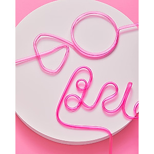 xo, Fetti Bachelorette Party XL Pink Bride + Diamond Ring Straw Set - 8 Pieces | Bridal Shower + Party Decorations | Bride to Be Gift